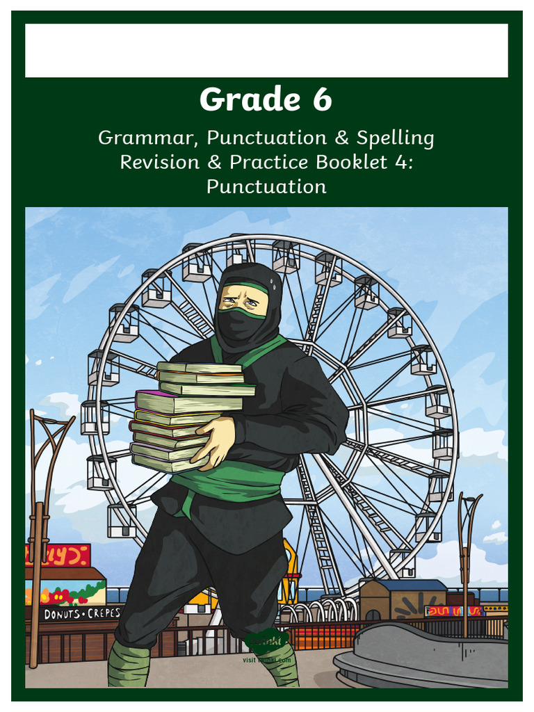 Grade 6 Grammar & Punctuation Guide | PDF | Punctuation | Quotation Mark
