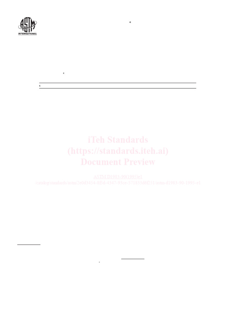 ASTM D1983 90 1995 E1 | PDF | Fatty Acid | Chromatography