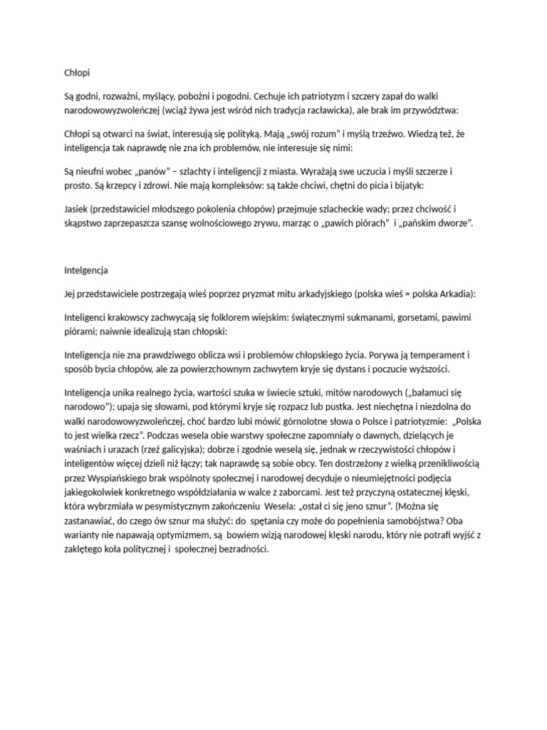 Chechy Inteogncji I Chłppoów | PDF