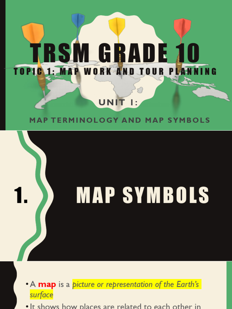 TRSM GR10 T2 Topic 1 Unit 1 Map Terminology and Map Symbols | PDF ...