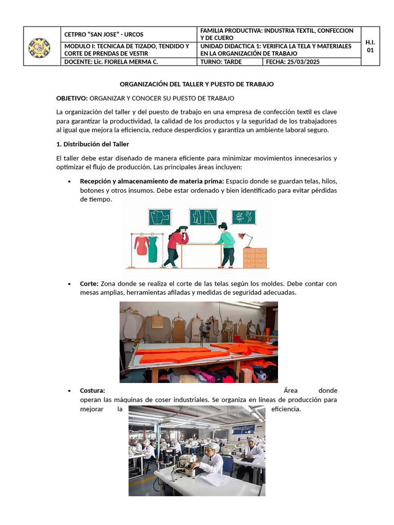 Cetpro 01 | PDF | Textiles | Sector secundario de la economía