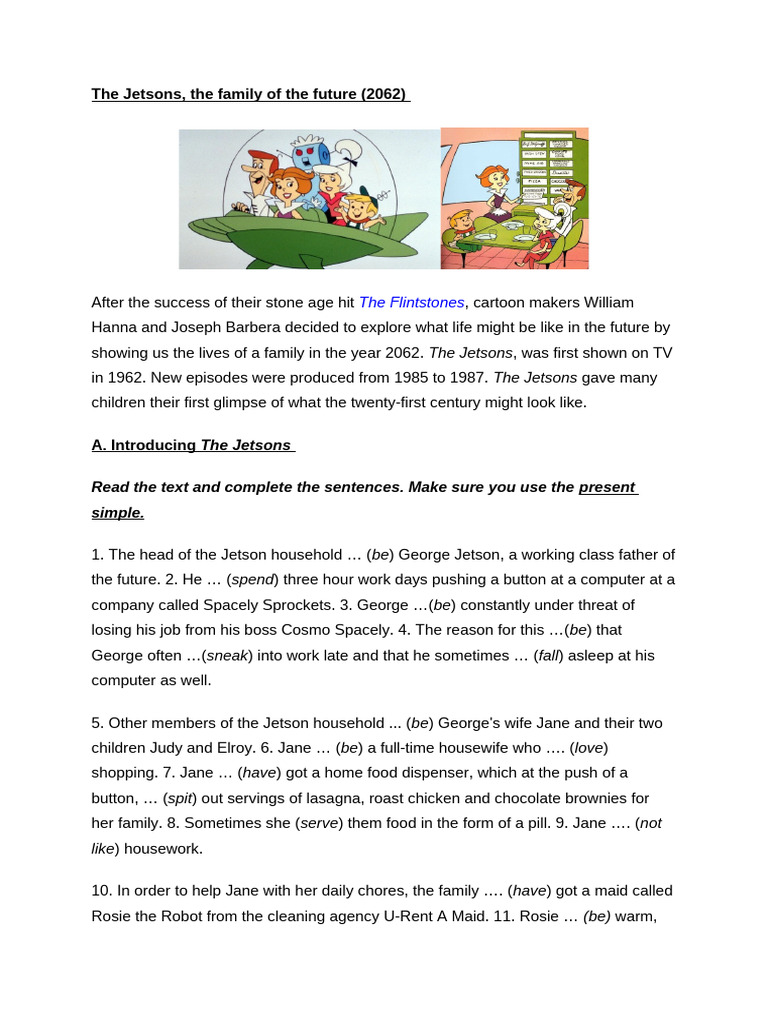 Lesson 7 Introducing The Jetsons | PDF