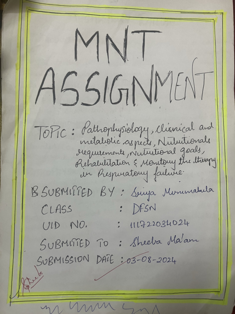 Unit 3 2nd Bullet-Respiratory Failure | PDF