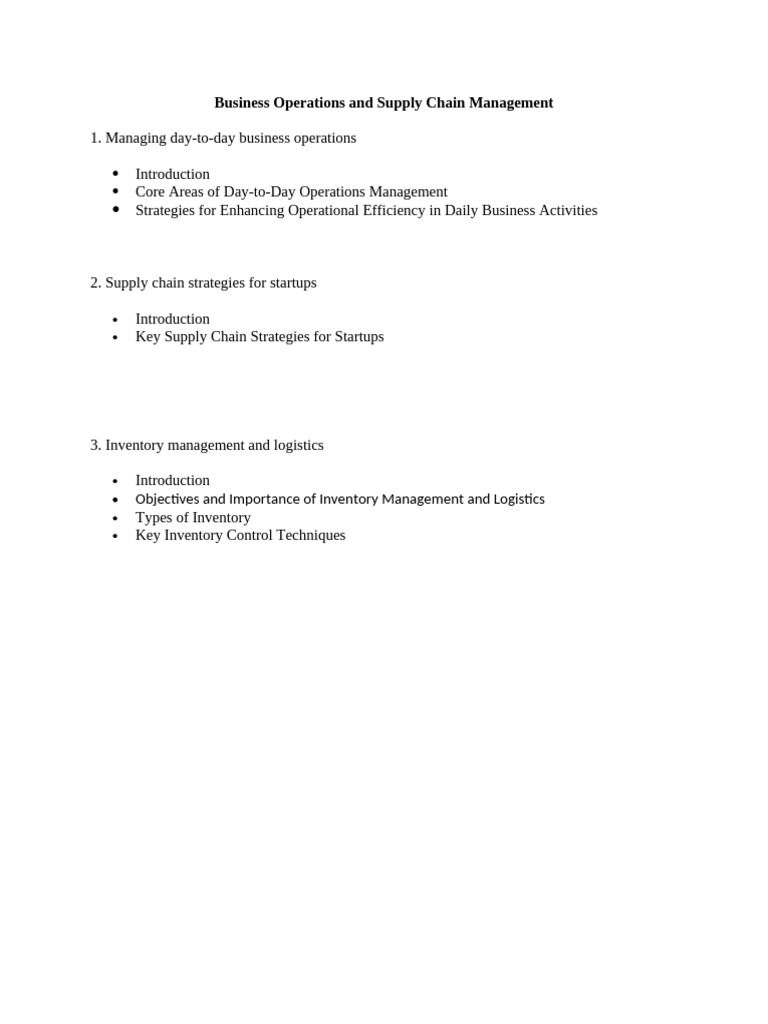 Entrepreneurship Chapter 8 Part 1 | PDF | Inventory | Logistics
