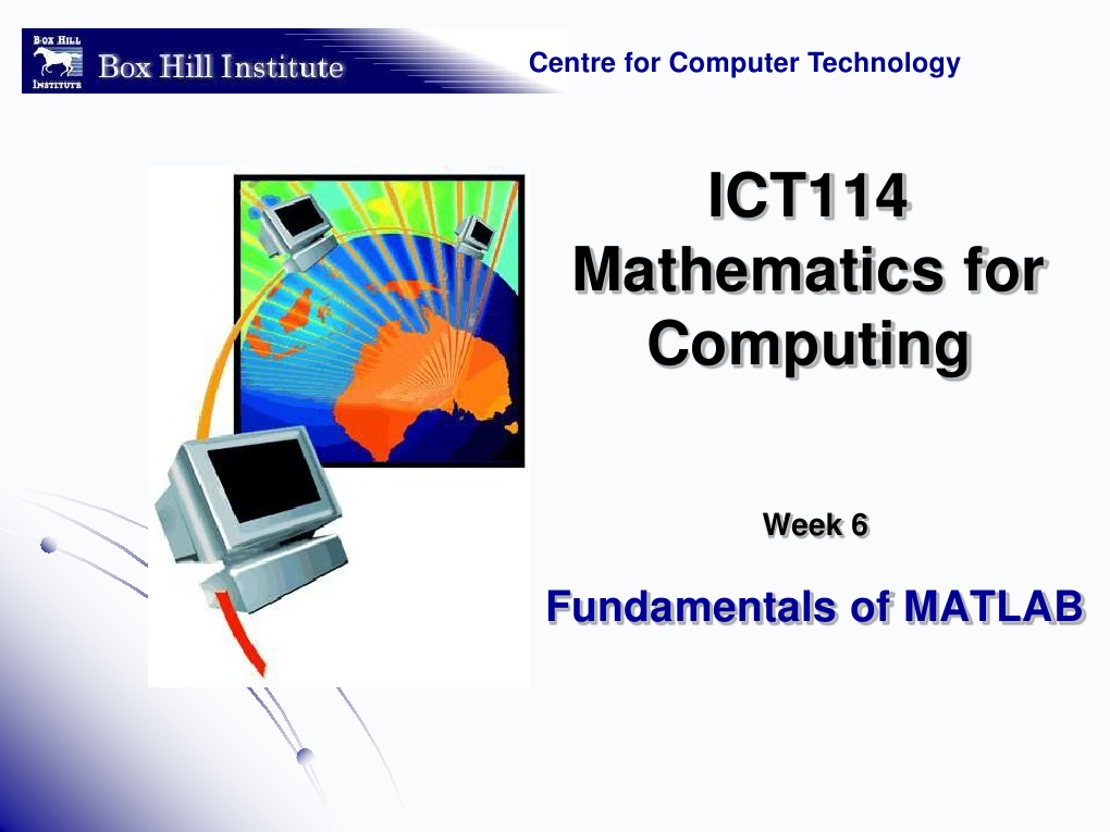 W6 MATLAB Fundamentals | PDF | Matlab | Matrix (Mathematics) W6 MATLAB Fundamentals | PDF | Matlab | Matrix (Mathematics)