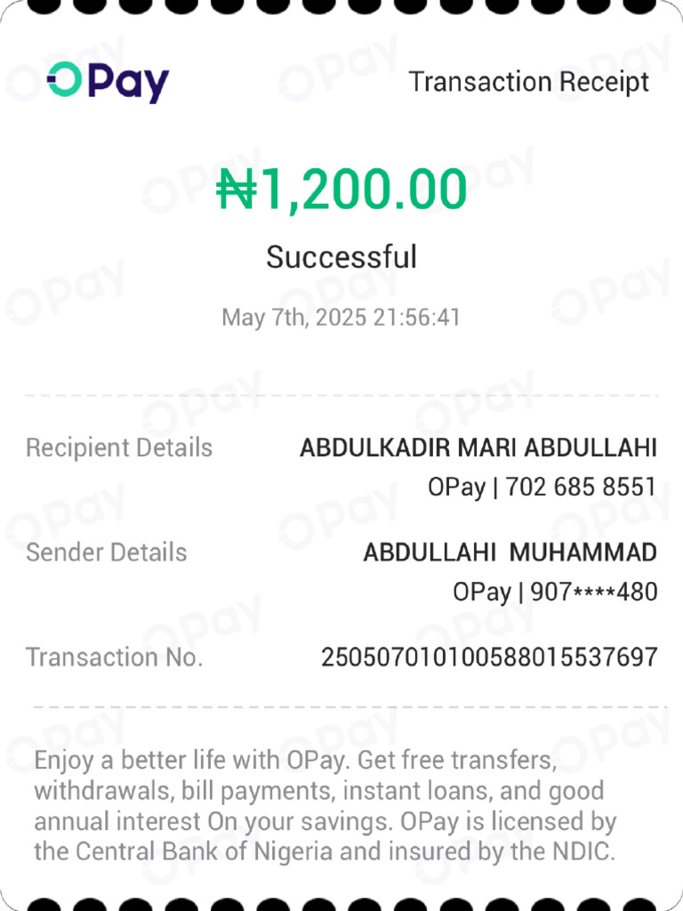 Transaction Receipt-250507010100588015537697 | PDF