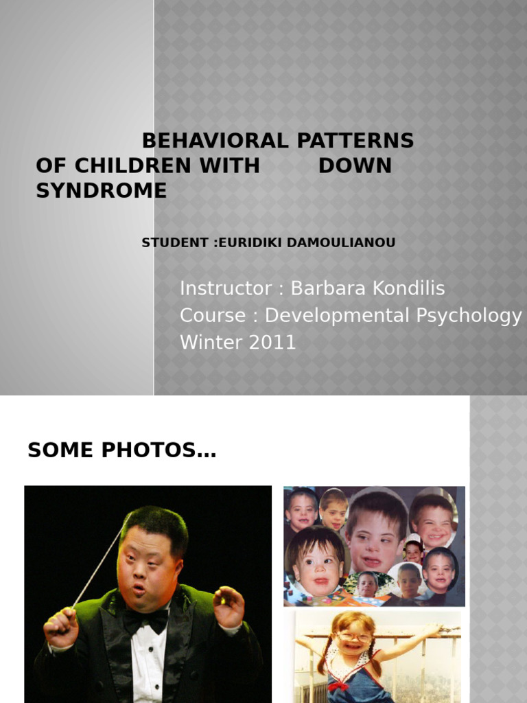 Downsyndrome Presentation 110626230910 Phpapp02 | PDF | Intellectual ...