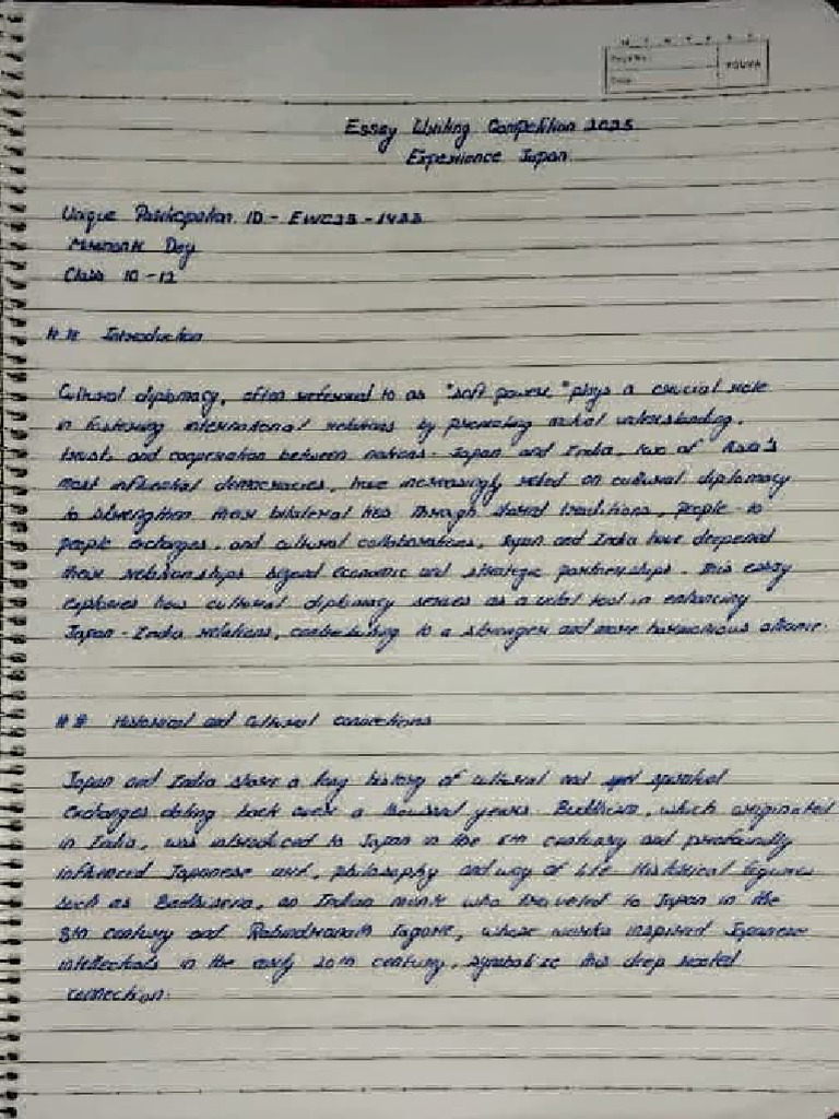 Essay Writing Competition 2025 | PDF