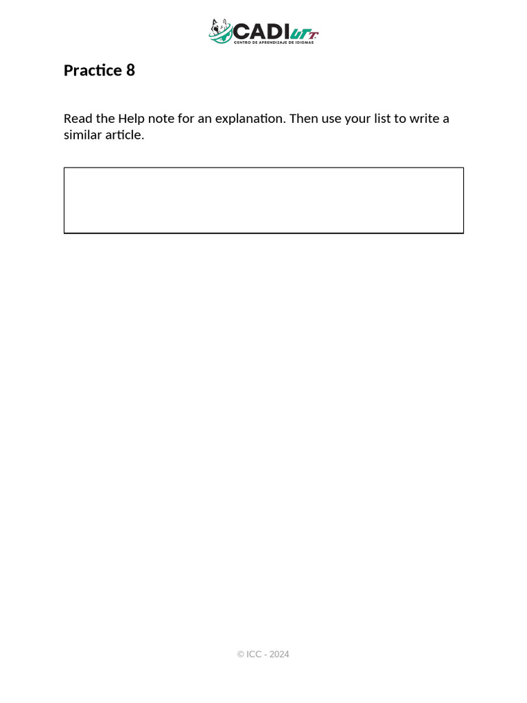 U10 - Practice 8 | PDF