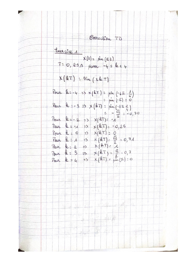 Correction TD Asservissement | PDF