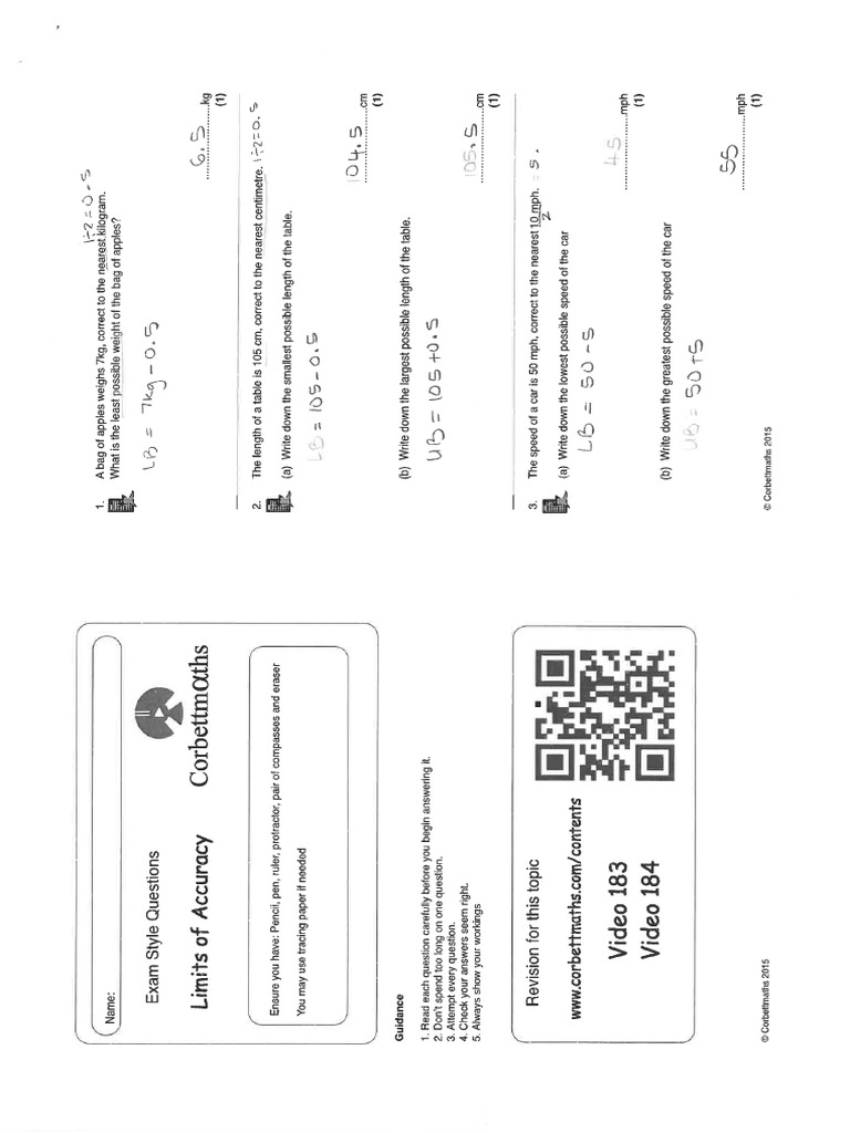 Limits of Accuracy Memo | PDF