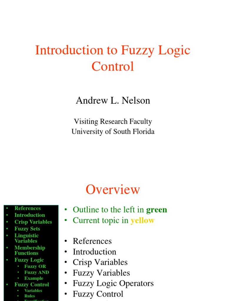 Nelson Intro Fuzzy | PDF | Fuzzy Logic | Computational Neuroscience