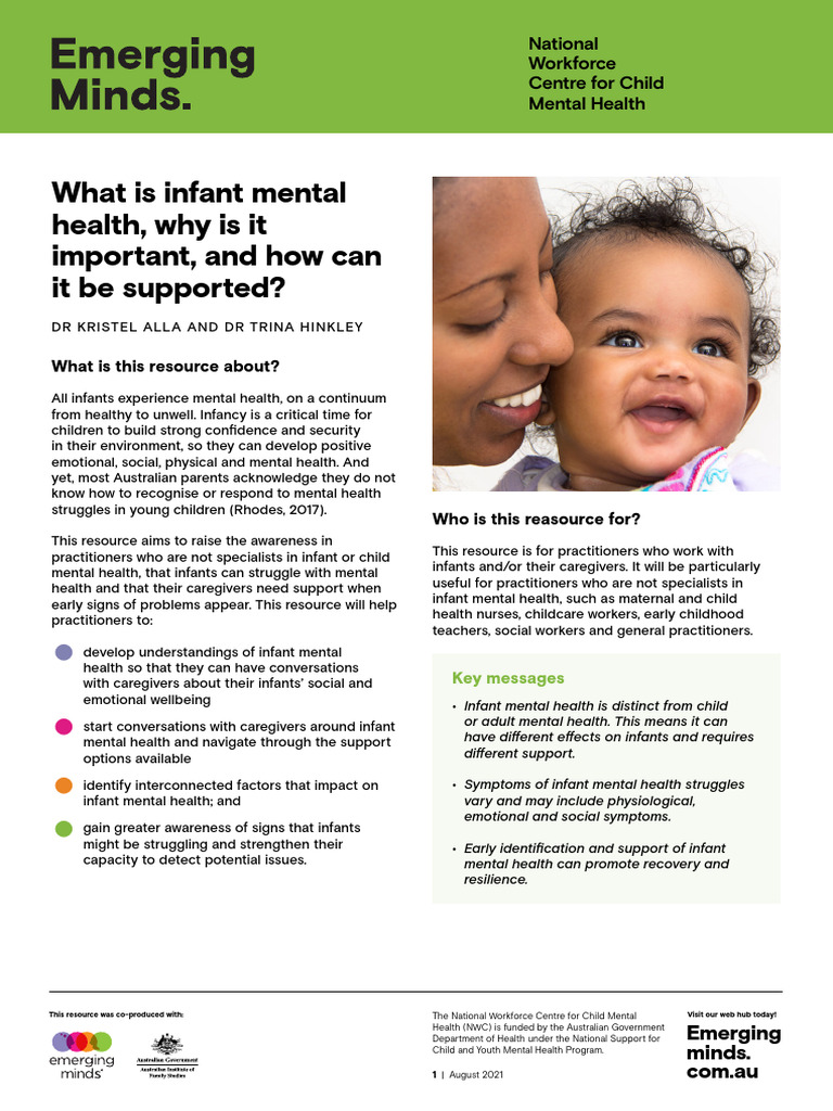 2021, What Is Infant Mental Health and Why Is It Important PP | PDF ...