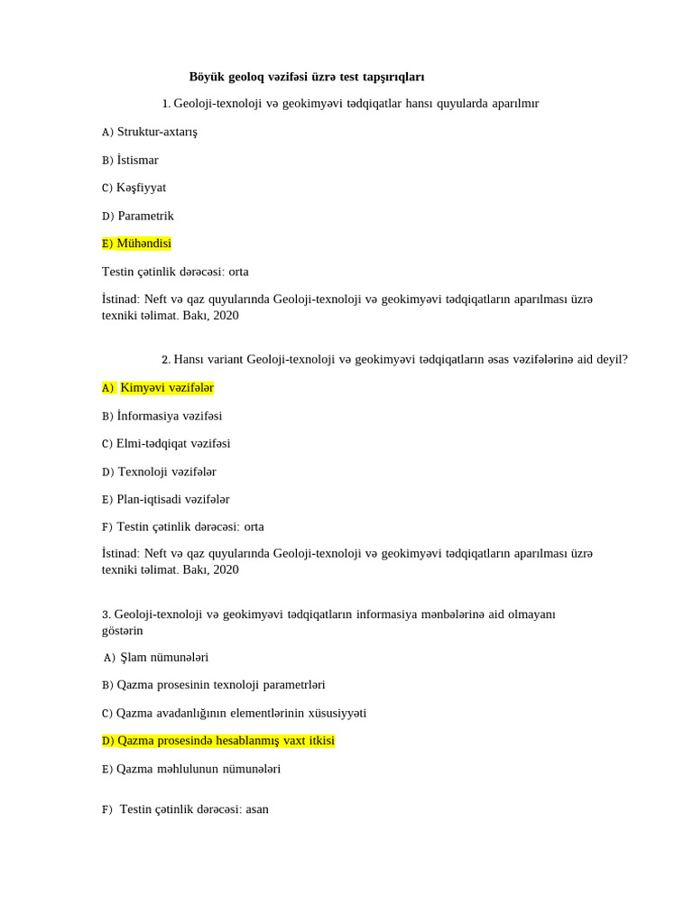 Boyuk Geolo FİNALLLx | PDF