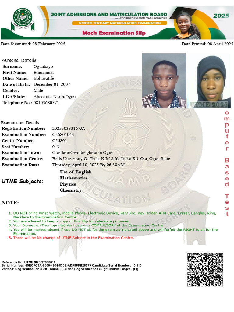 slipsprinting.jamb.gov.ng_ShowReport | PDF