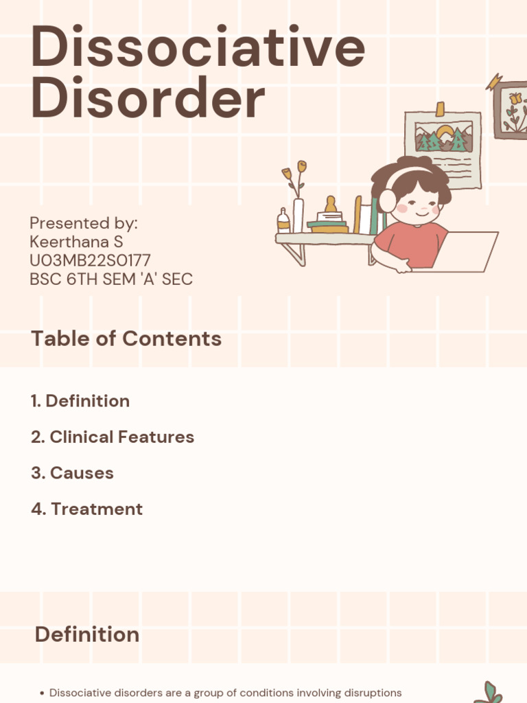 Understanding Dissociative Disorders | PDF | Dissociation (Psychology ...