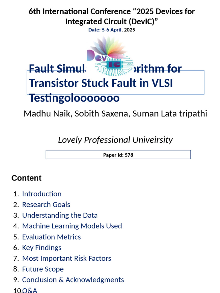 Sample PPT For Presenattions DevIC 2025 | PDF | Machine Learning ...