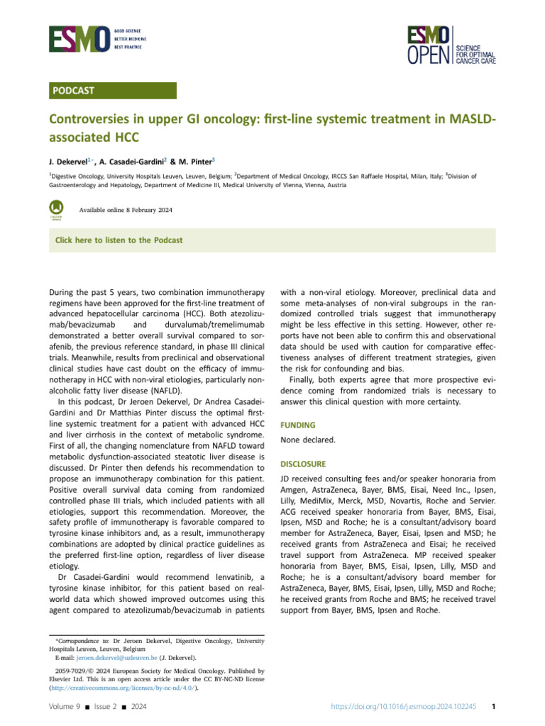 Controversies in Upper GI Oncology First Line Sys | PDF | Merck & Co ...
