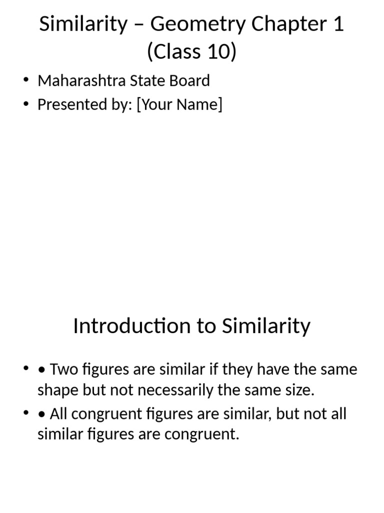 Similarity Chapter10 Geometry With Labeled Figures | PDF