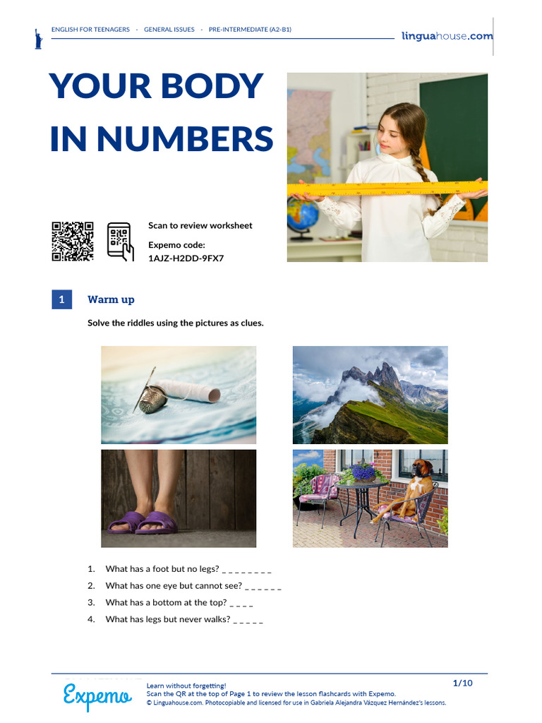 Your Body in Numbers | PDF | Adjective