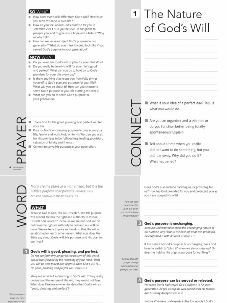 How To Know Gods Will The Nature of Gods Will | PDF