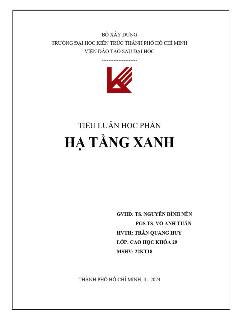 Ha Tang Xanh - Tran Quang Huy | PDF