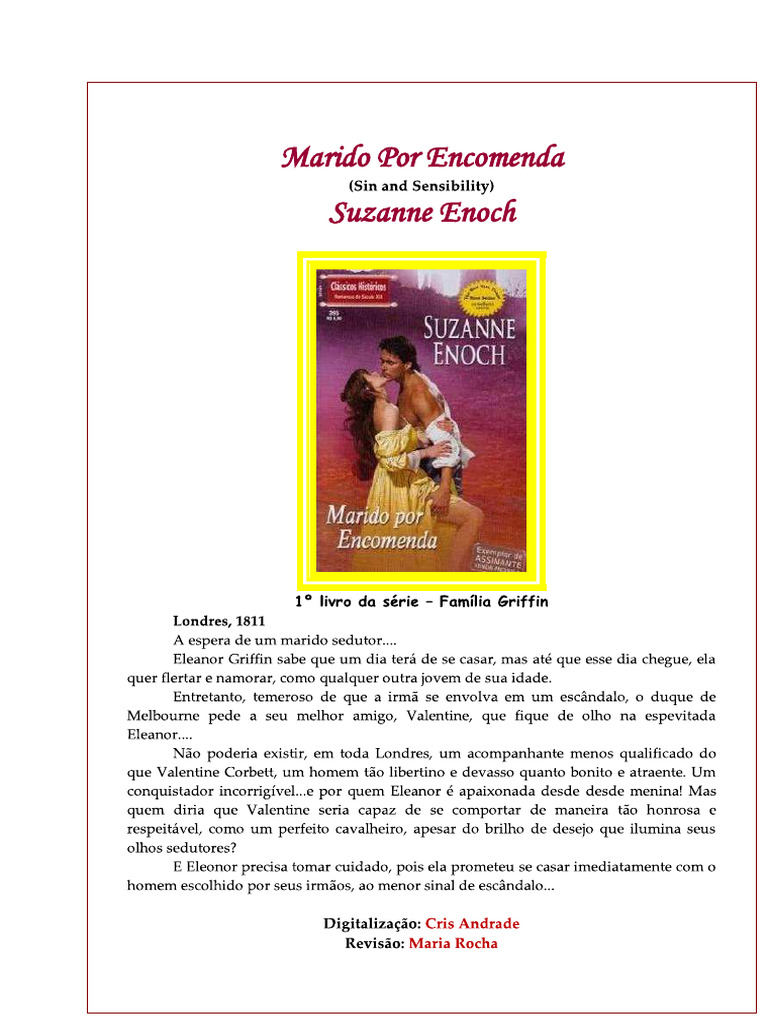01 - Marido Por Encomenda - Série Família Griffin - 01 - Suzanne Enoch ...
