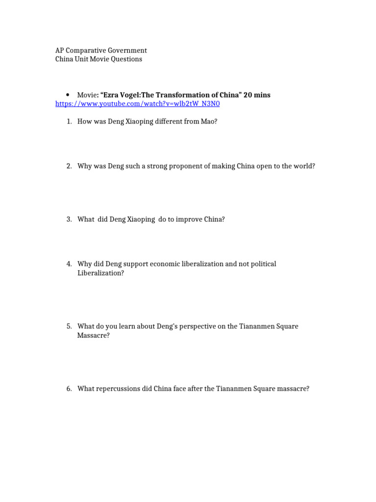 Deng Xiaoping's Impact on China | PDF
