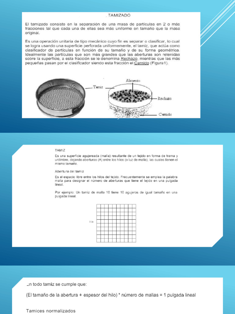 Tamizado | PDF