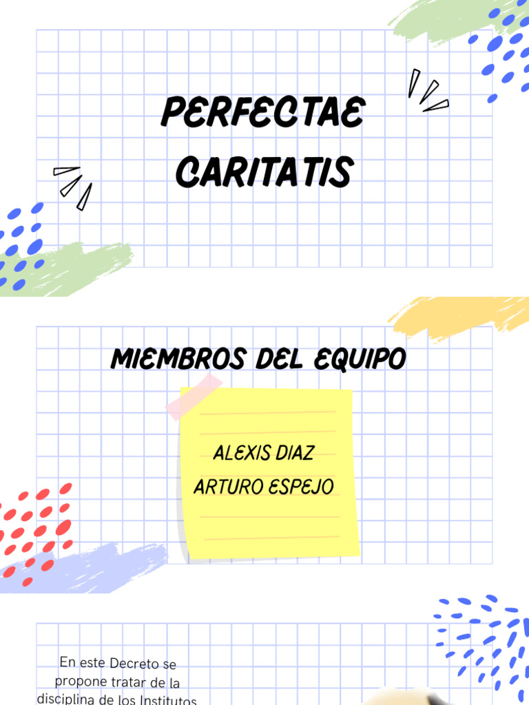PERFECTAE CARITATIS | PDF | Oración | Cristo (título)