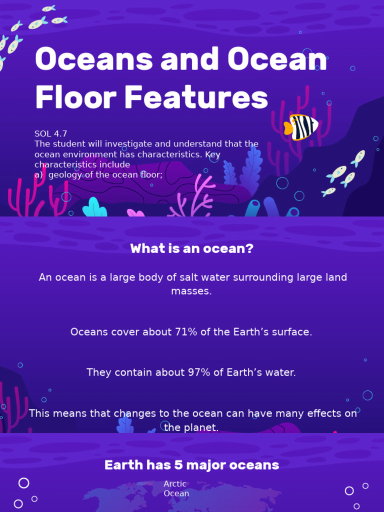 Oceans and Ocean Floor Features | PDF | Seabed | Oceans