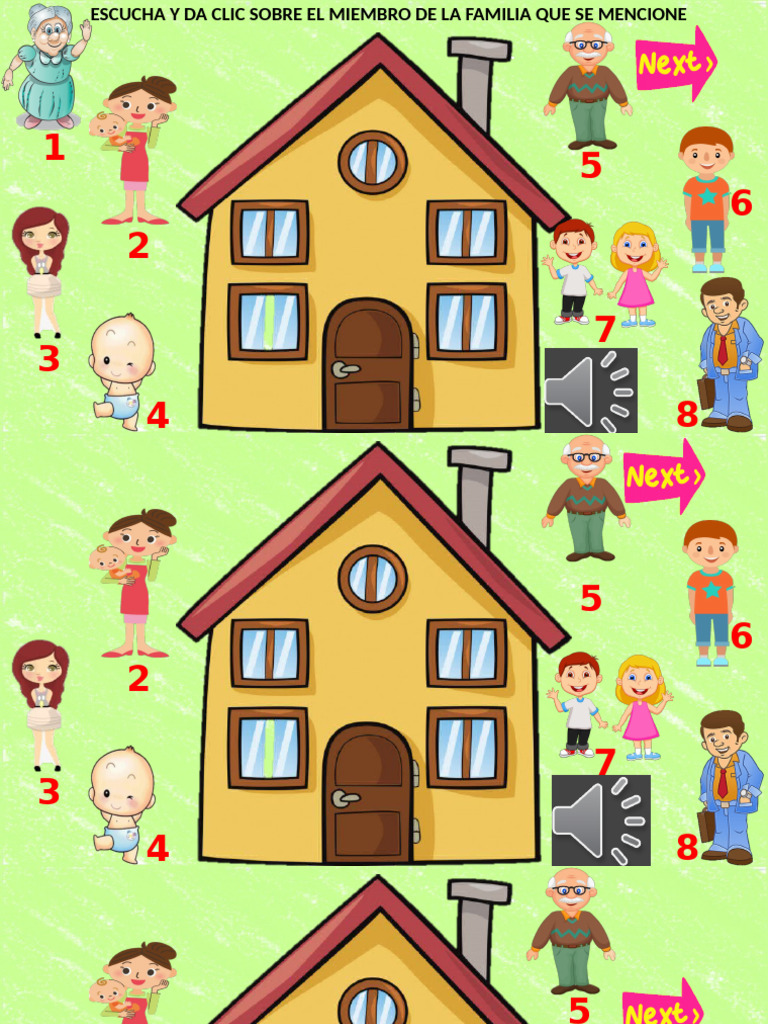 Juego Interactivo de La Familia - 1 | PDF
