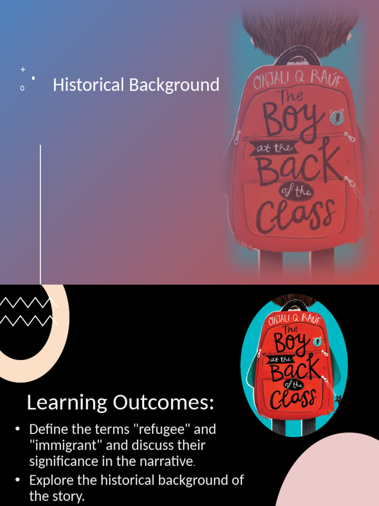 The Boy at The Back of The Class - Choice Board (Friday) | PDF ...
