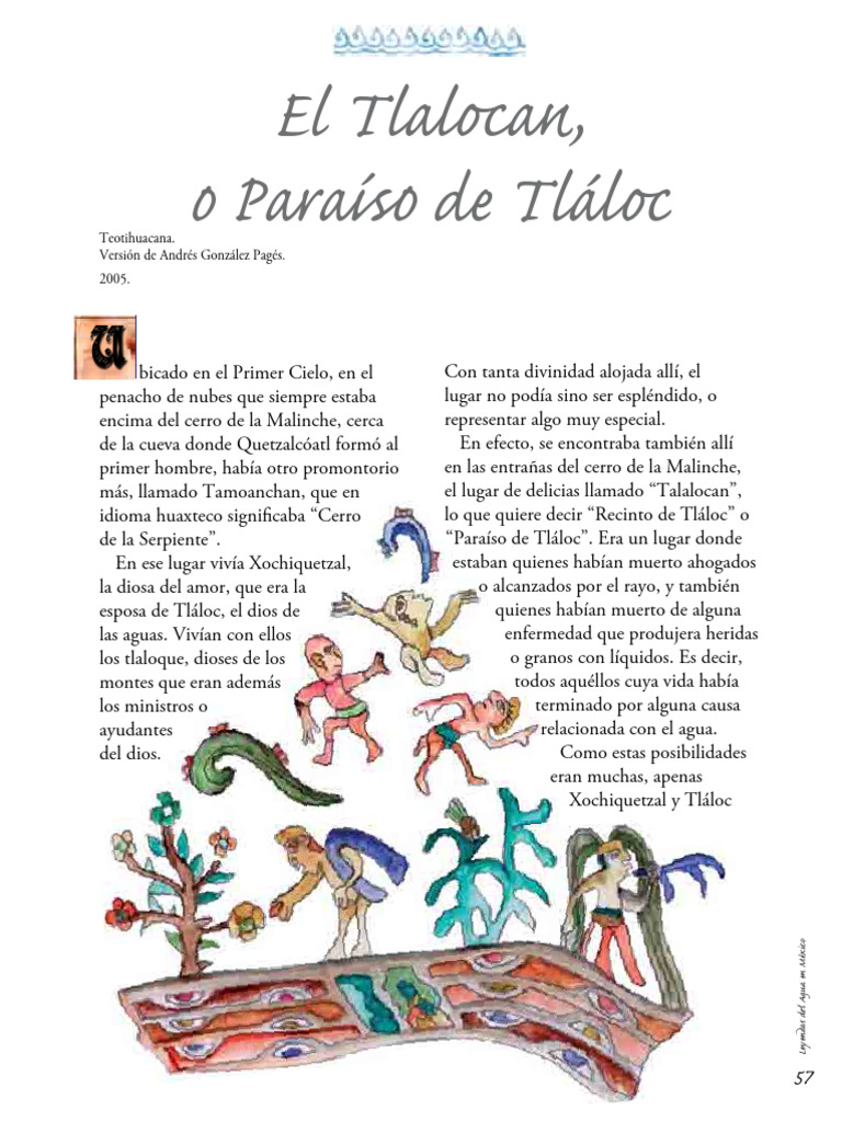 Tlalocan: El Paraíso de Tláloc | PDF | México