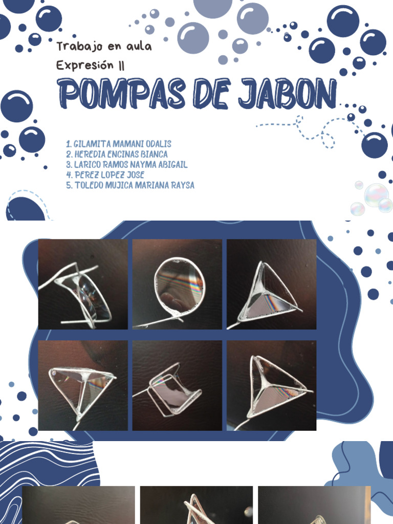 Pompas de jabon | PDF