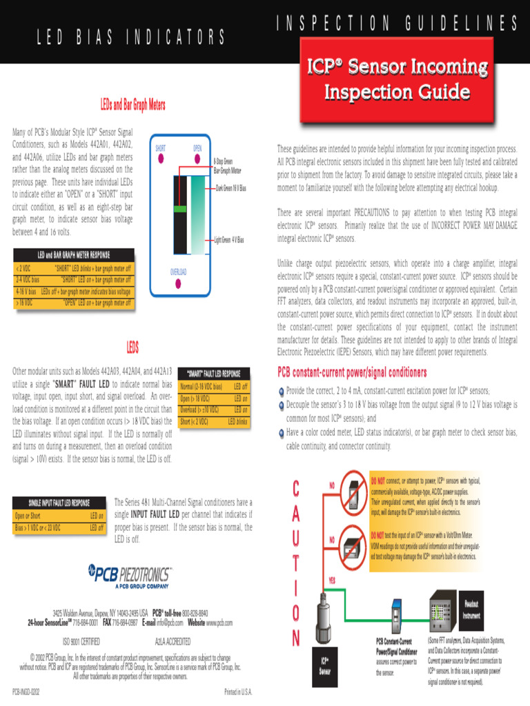 ICP Sensor Power and Inspection Guide | PDF | Electrical Equipment ...
