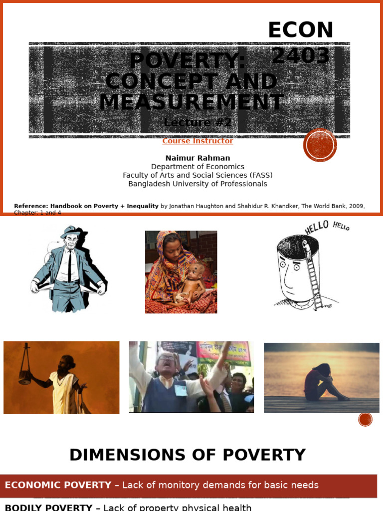 Lecture 02 (Concept of Poverty) | PDF | Poverty | Poverty & Homelessness