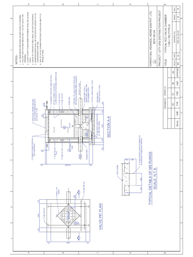 Valve Chamber Drawing | PDF