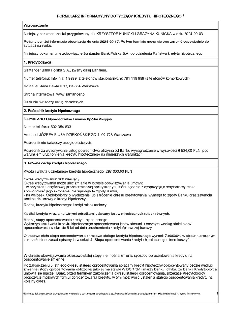 Formularz Informacyjny | PDF