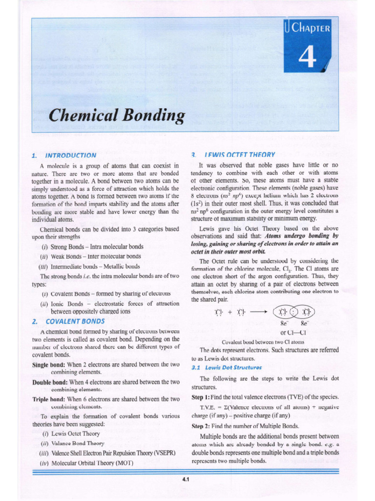 Chemicul Bonding | PDF