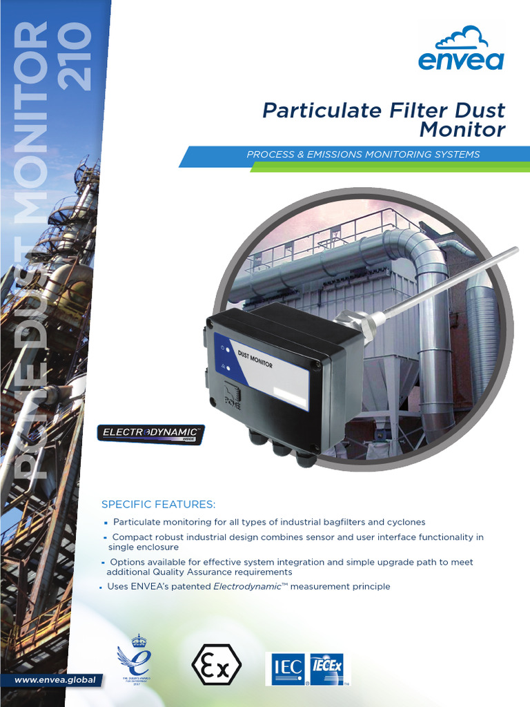 Envea DM 210 Particulate Filter Dust Monitor en | PDF | Switch | Sensor
