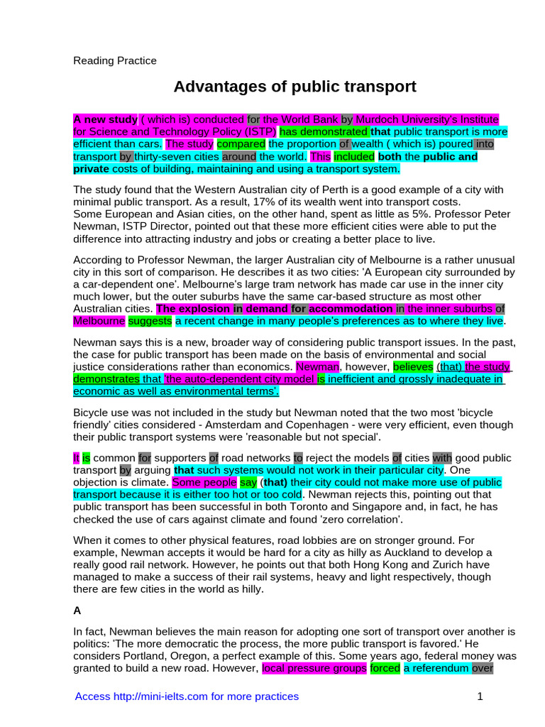 Public Transport Efficiency Study Insights | PDF | Public Transport ...