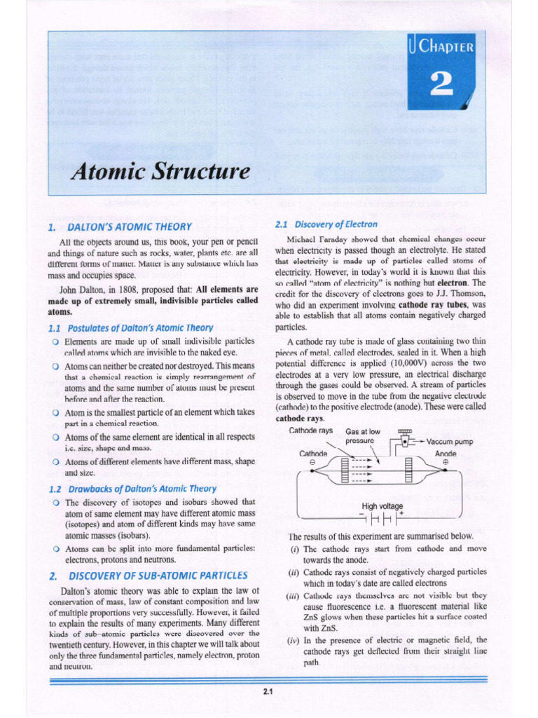2. Atomic Structure | PDF