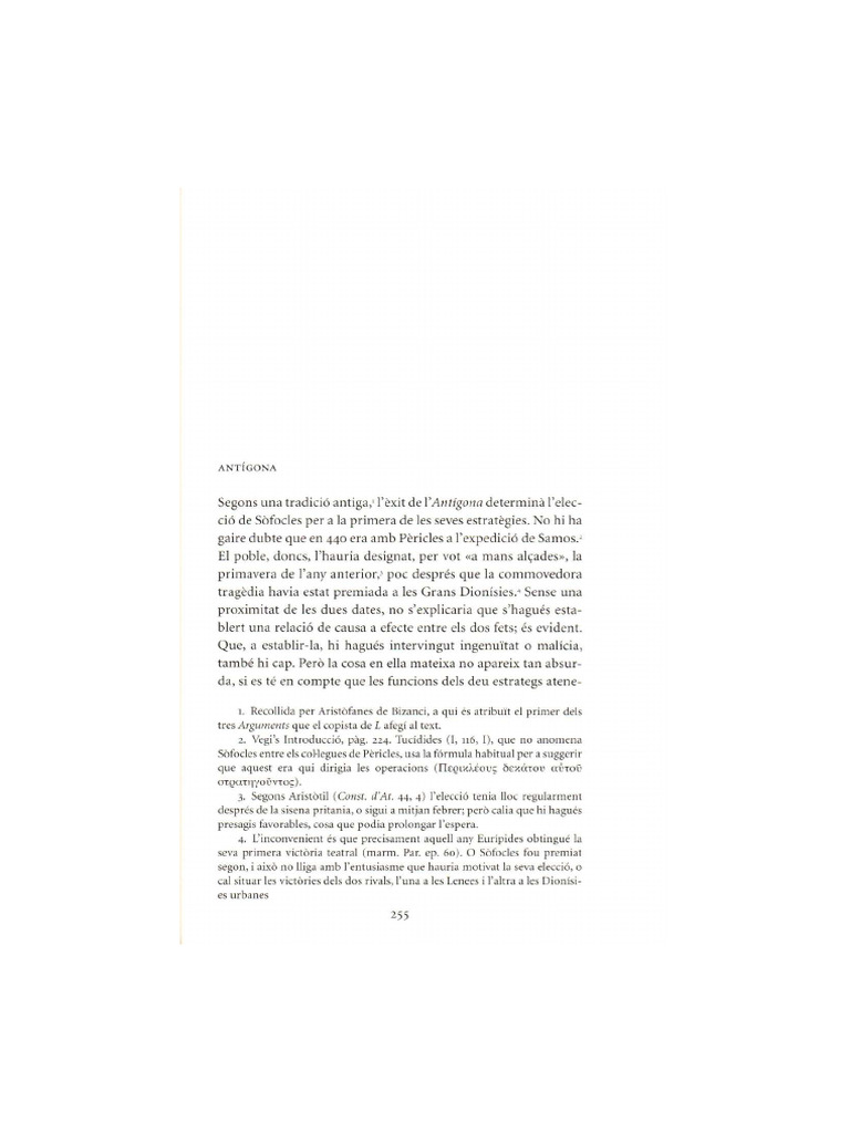 Sofocles Noticies Preliminars | PDF