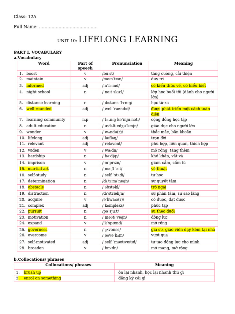 Unit 10 | PDF