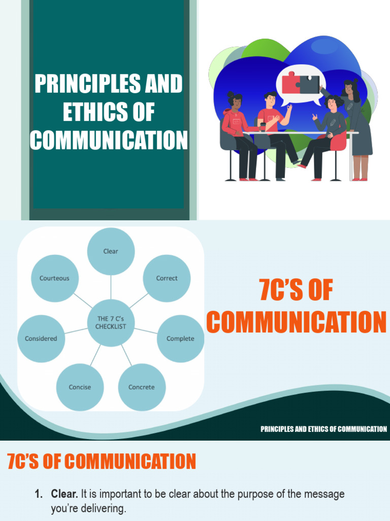 Principles and Ethics of Communication | PDF | Communication | Social ...