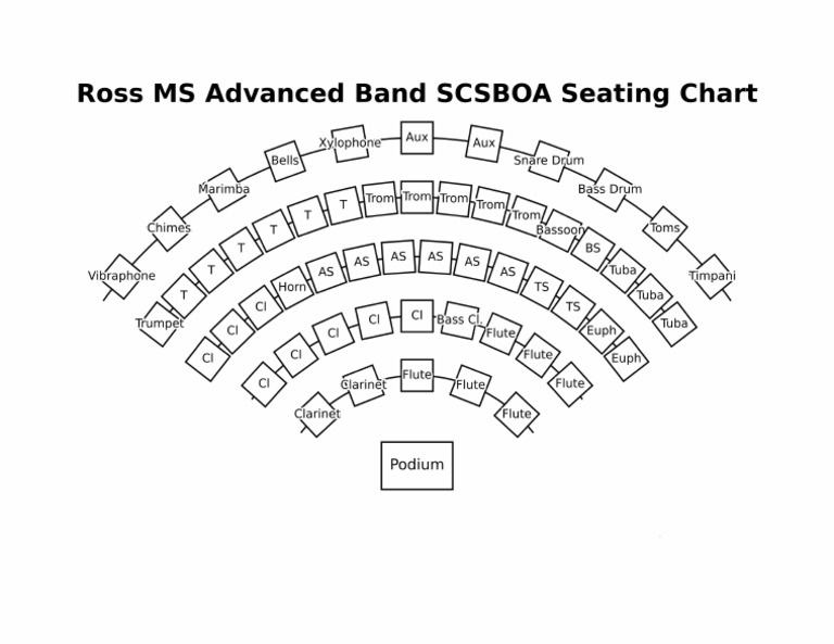 Ross MS Advanced Band SCSBOA Seating Chart-2 | PDF