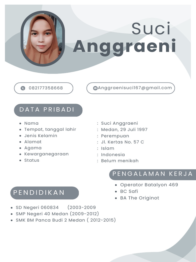 Putih dan Abu-Abu Minimalis Modern CV Resume Riwayat Hidup_20250504_085824_0000 | PDF