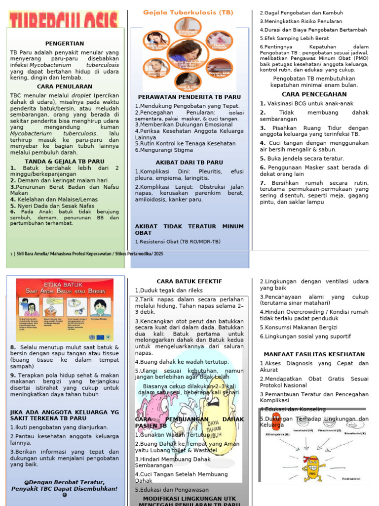 Leaflet TB Paru | PDF