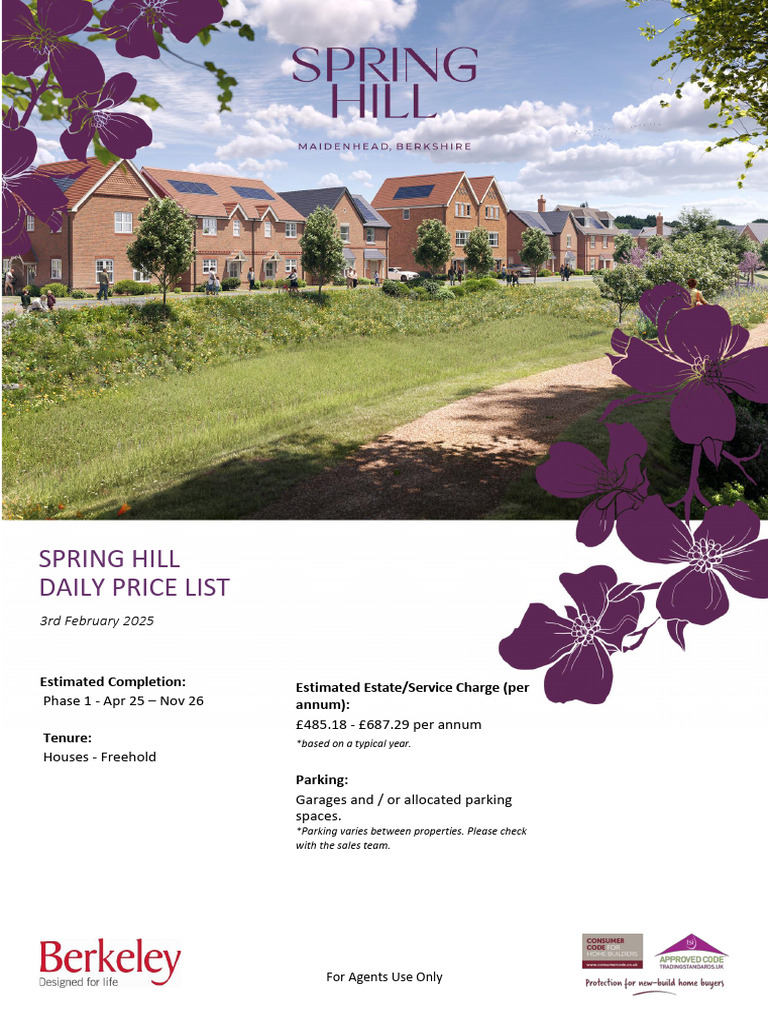 Spring Hill Property Price List | PDF | Credit Card | Business